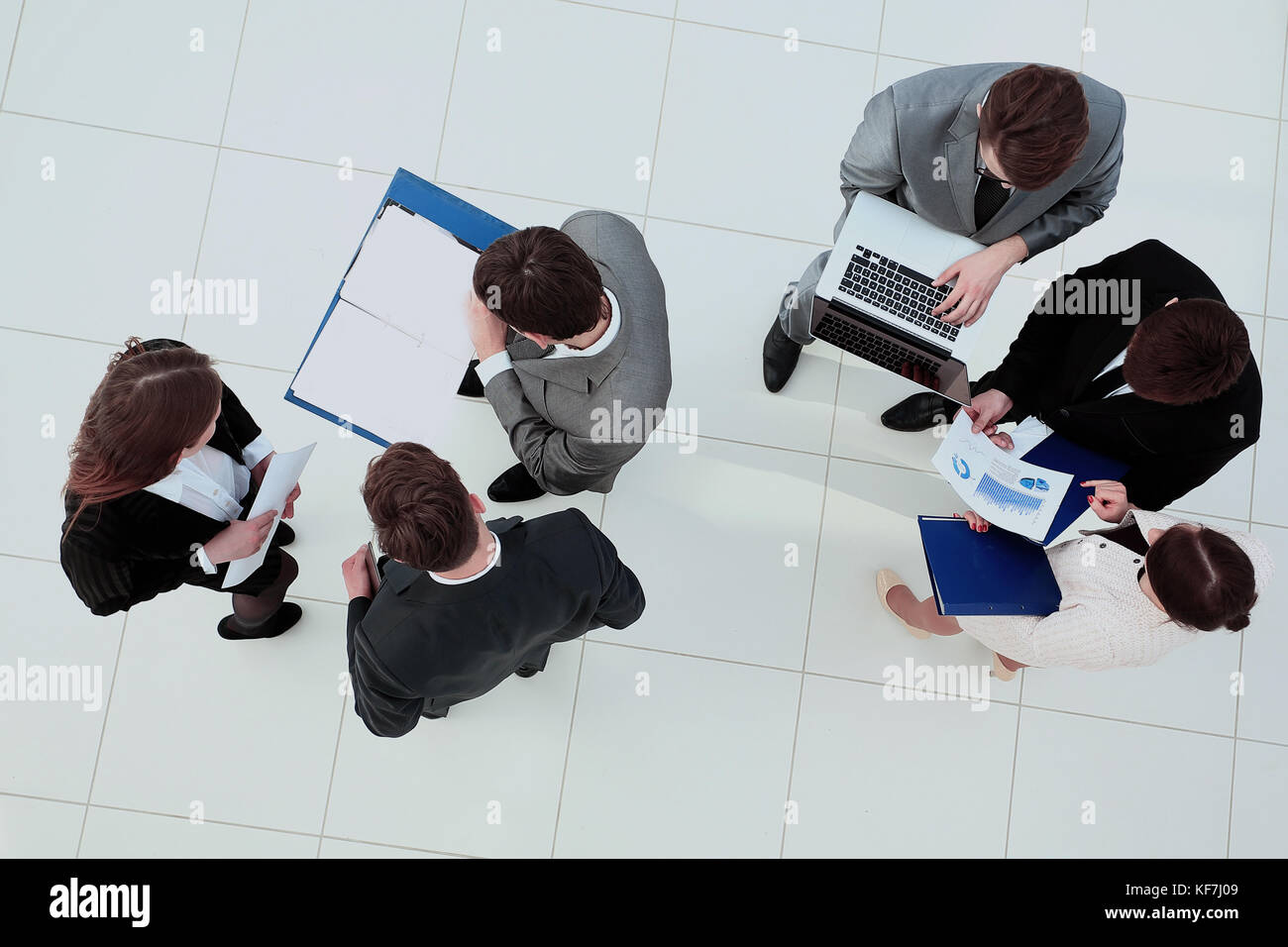 Top view of business people Stock Photo - Alamy