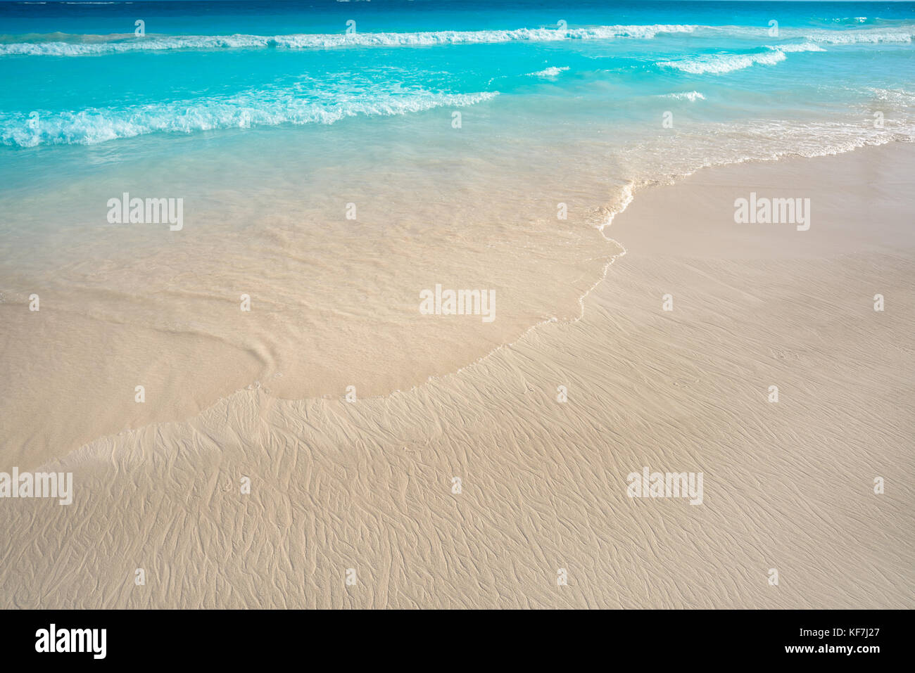 Caribbean turquoise beach in Riviera Maya of Mayan Mexico Stock Photo ...