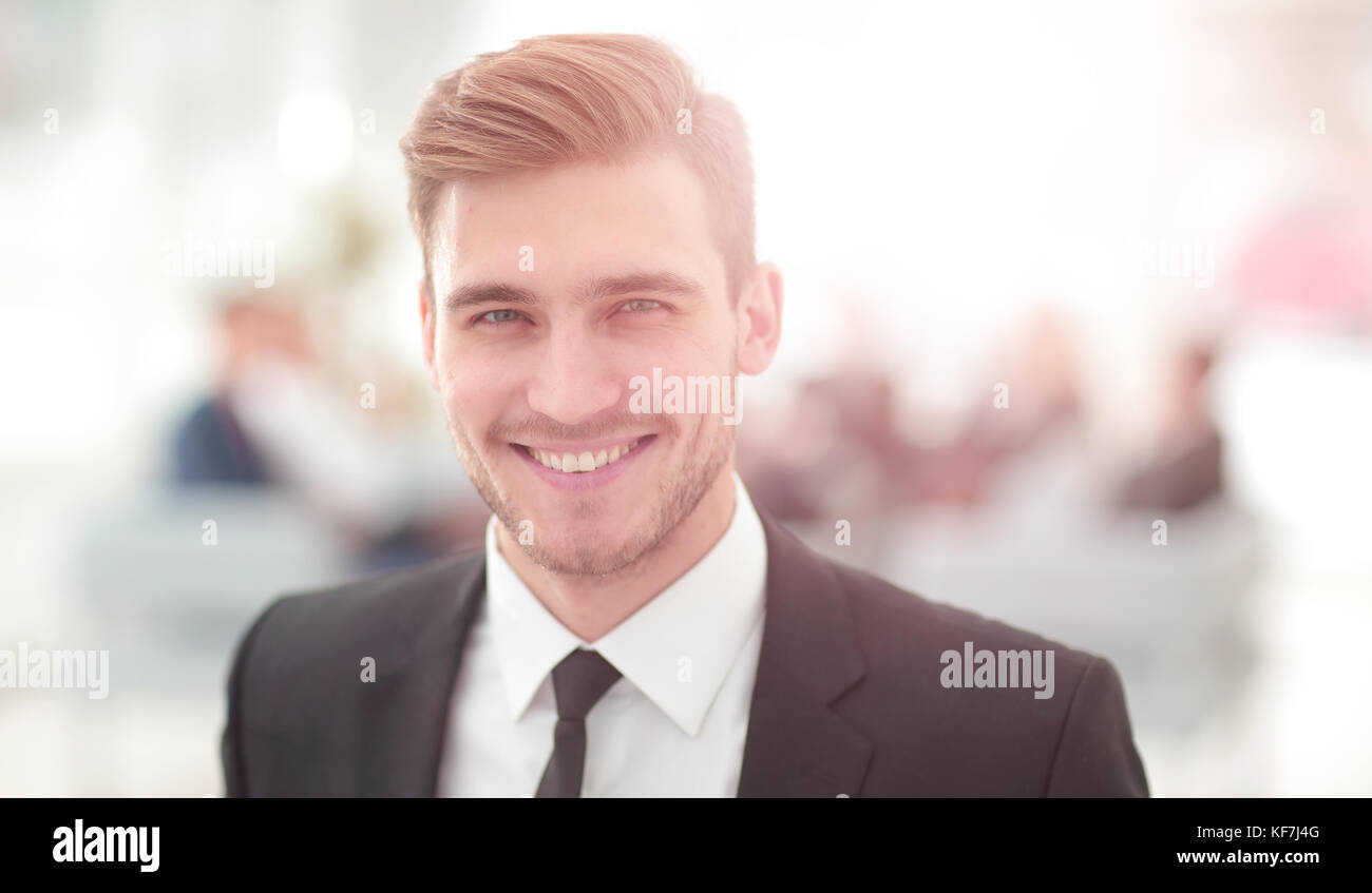 Portrait of happy smiling business man Stock Photo - Alamy