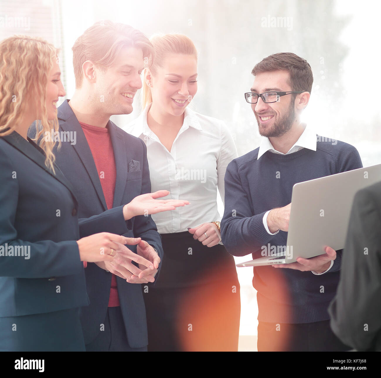 Business team working together to achieve better results Stock Photo ...