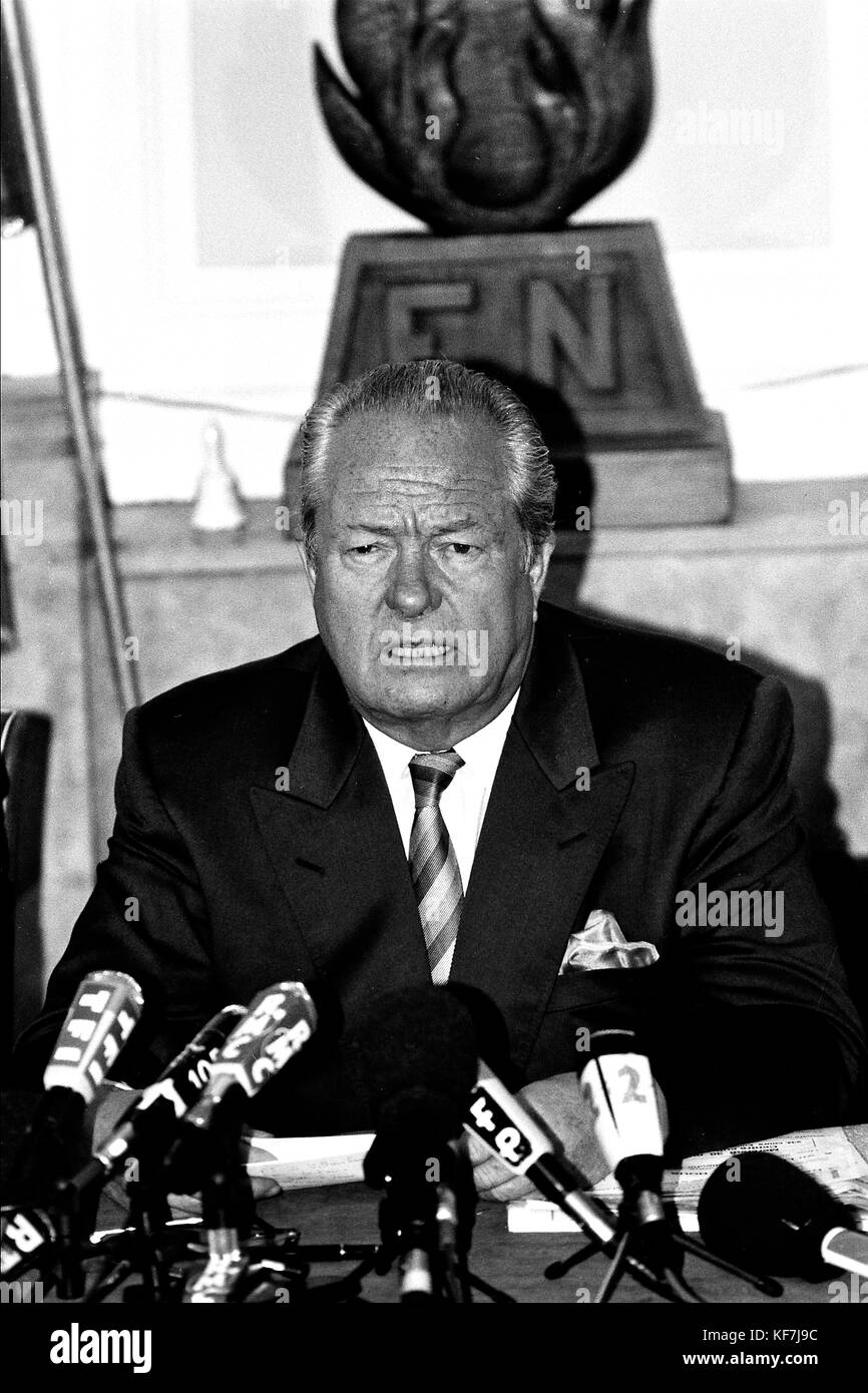 Jean-Marie Le Pen, President of French National Front (FN) pays visit ...