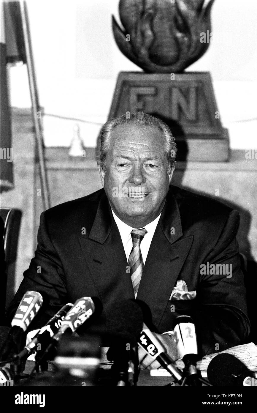 Jean-Marie Le Pen, President of French National Front (FN) pays visit ...