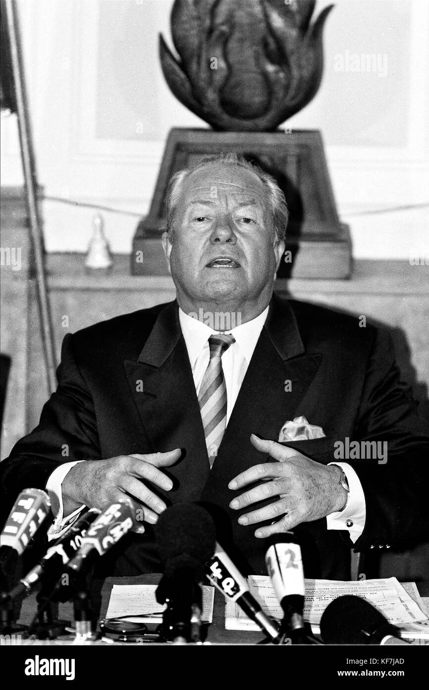 Jean-Marie Le Pen, President of French National Front (FN) pays visit ...