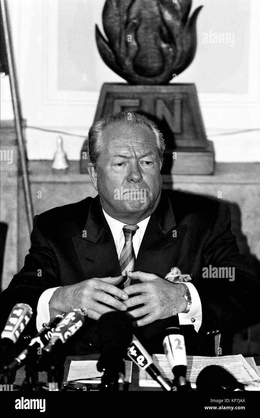 Jean marie le pen portrait hi-res stock photography and images - Alamy