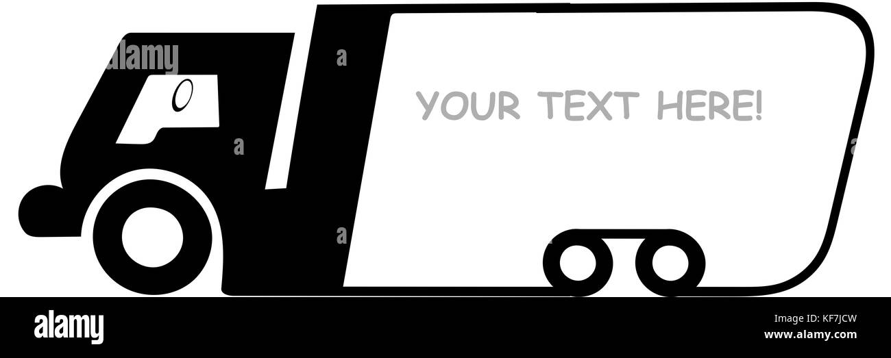 Delivery Truck illustration icon. Delivery vehicle, service concept ...