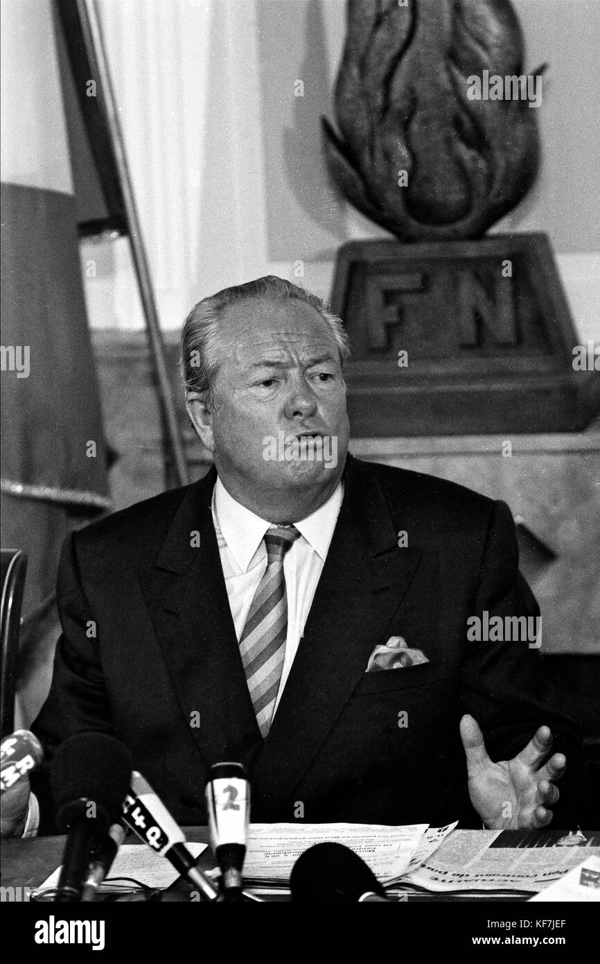 Jean-Marie Le Pen, President of French National Front (FN) pays visit ...