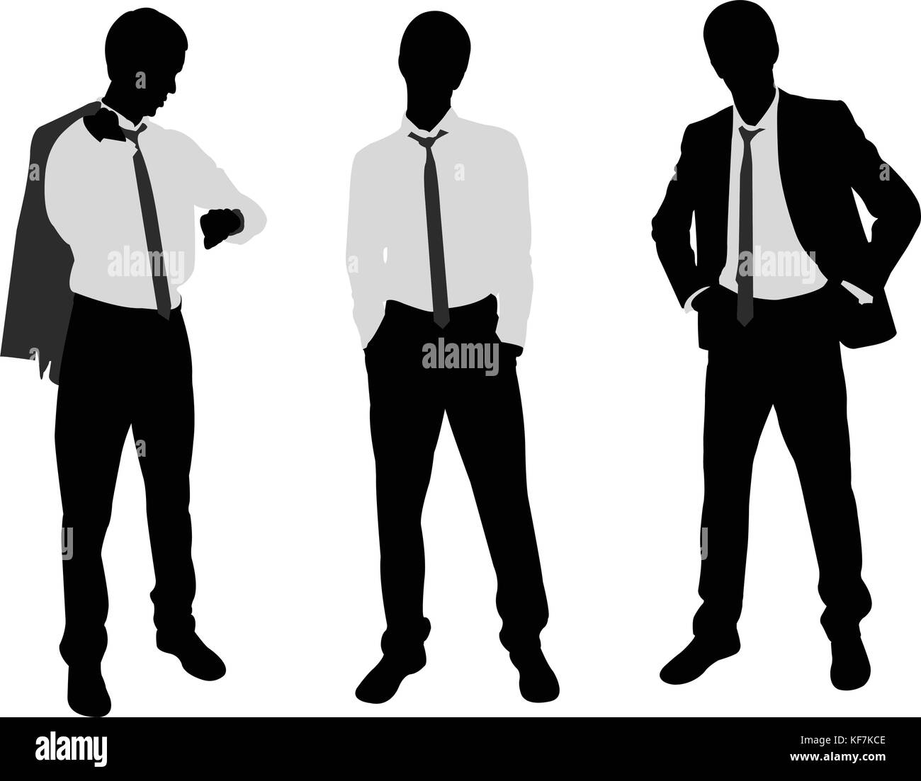 young businessman standing - vector Stock Vector Image & Art - Alamy