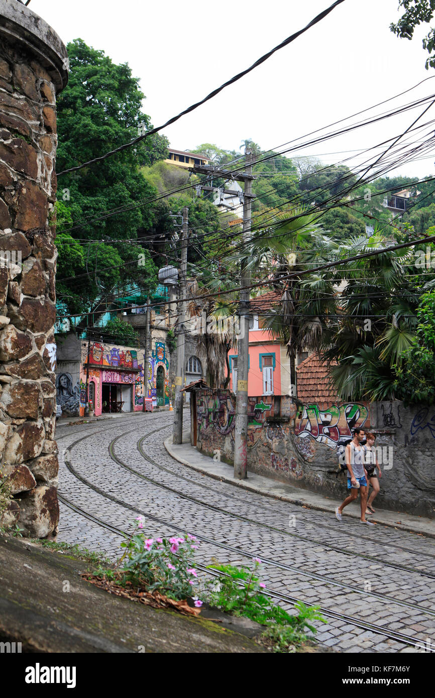 BRAZIL, Rio de Janiero, Santa Theresa, Street Scene Stock Photo - Alamy