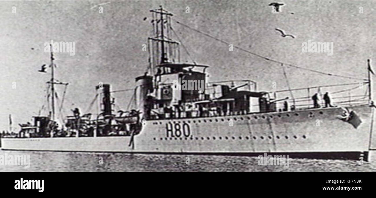 HMS Brazen AWM 302321 Stock Photo - Alamy