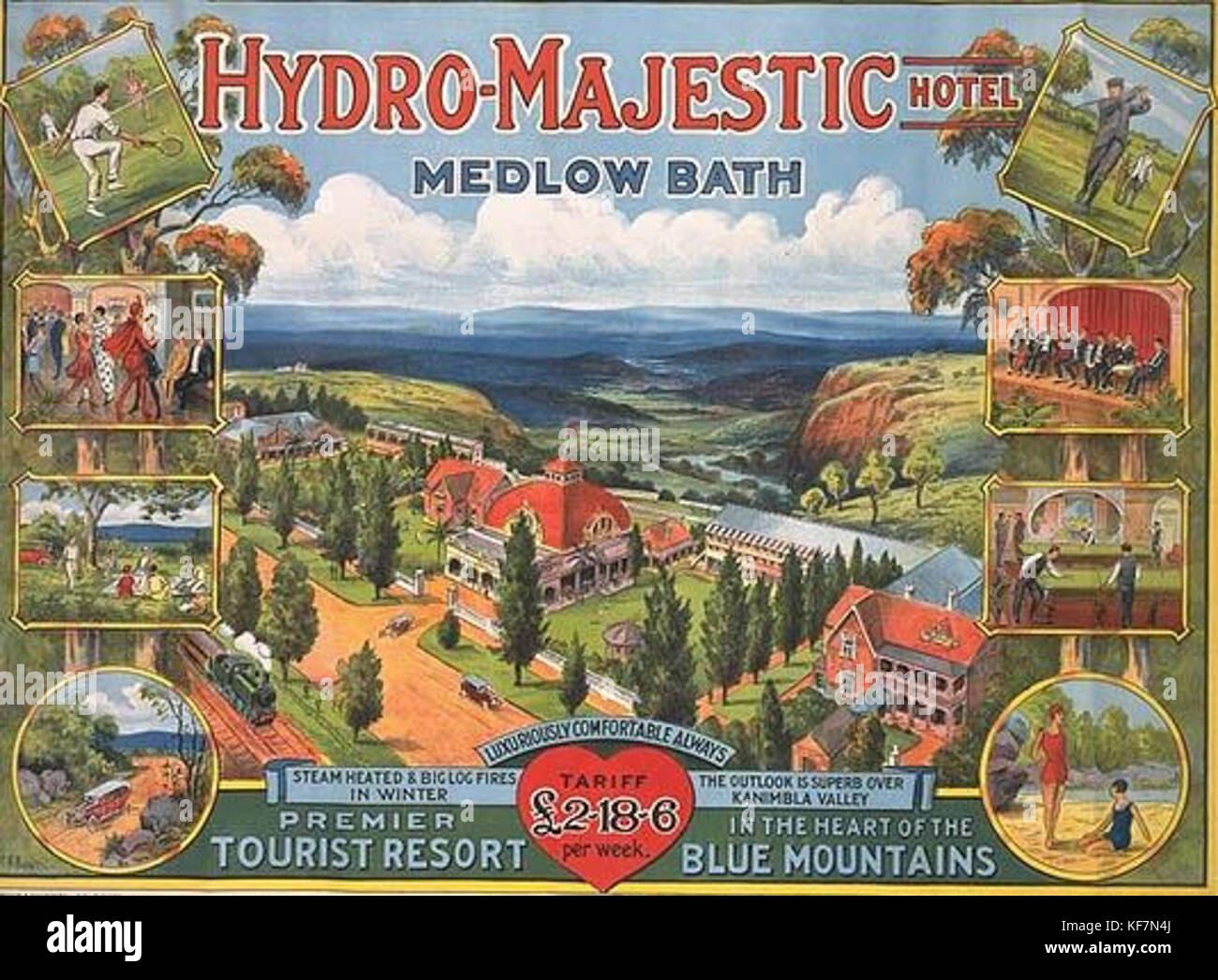 Hydro Majestic hotel Medlow Bath hunt Stock Photo - Alamy