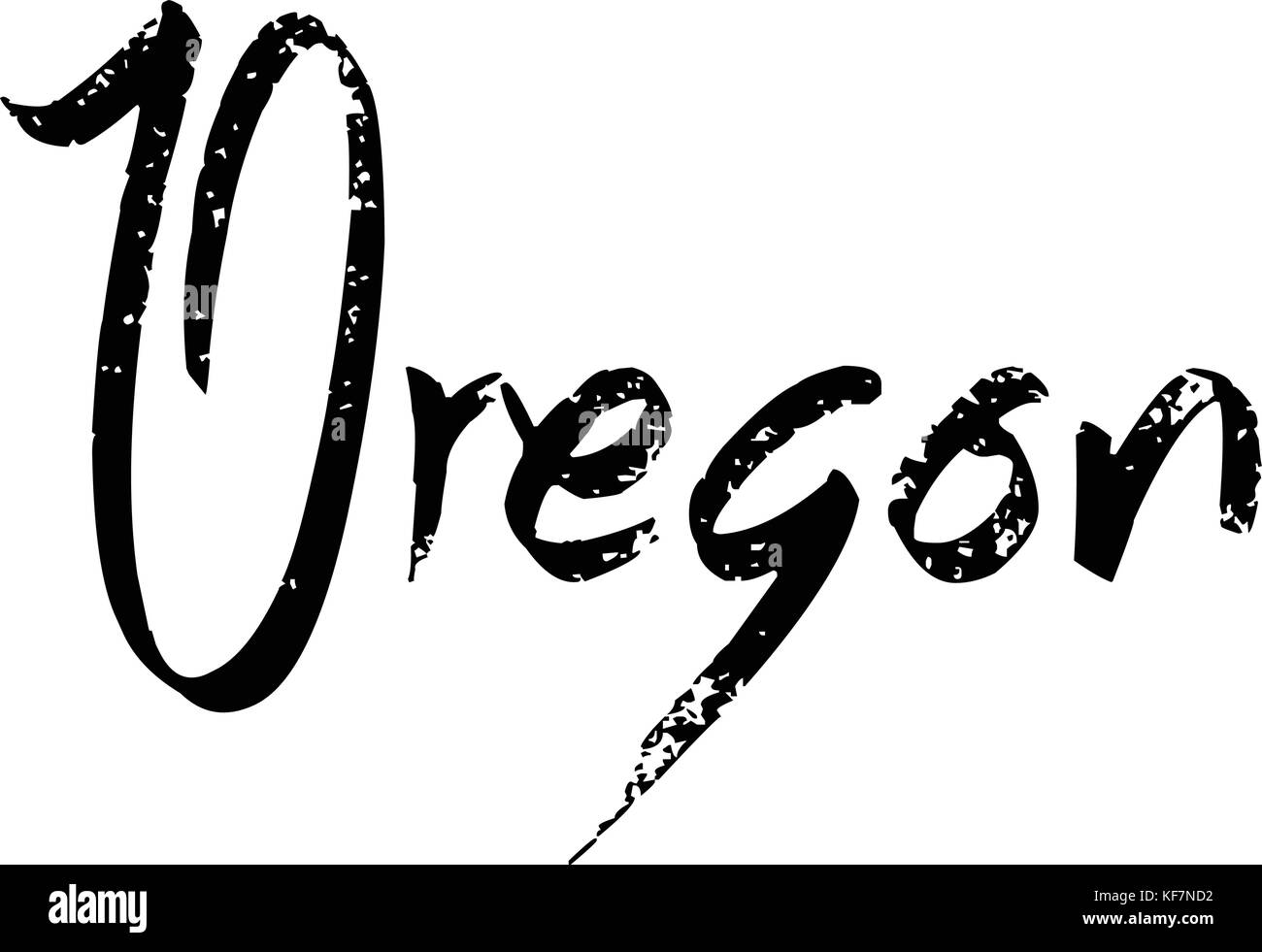 Oregon text sign illustration on whithe Background Stock Vector Image ...