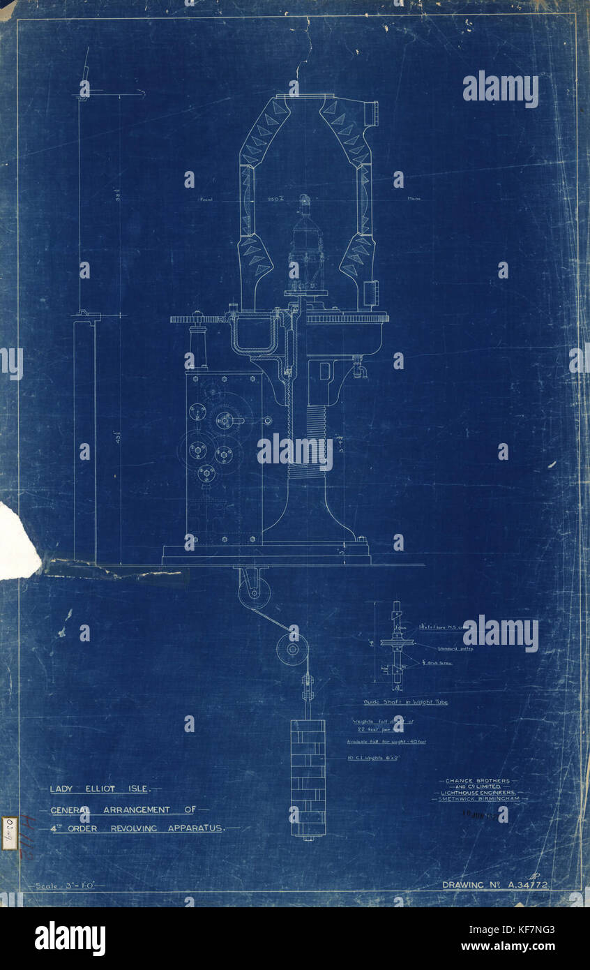 Lady Elliot Island General Arrangement of Fourth Order Revolving ...