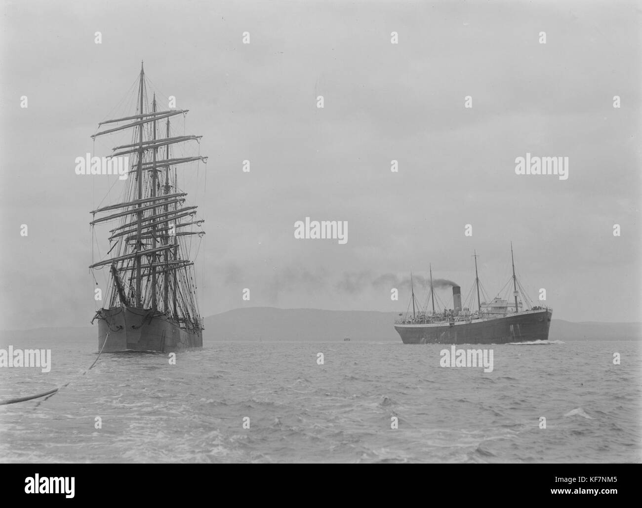 Lawhill (ship, 1892) and Runic (ship, 1900) SLV H91.250 532 Stock Photo ...