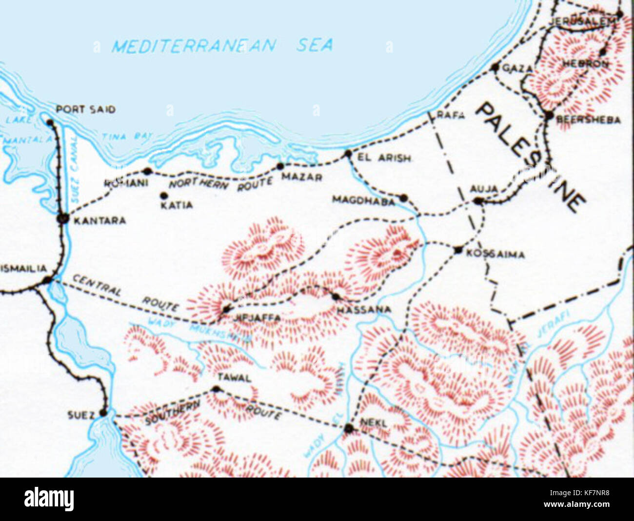 Map of sinai hi-res stock photography and images - Alamy