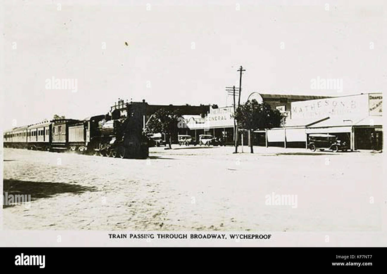 Main street of Wycheproof Stock Photo - Alamy
