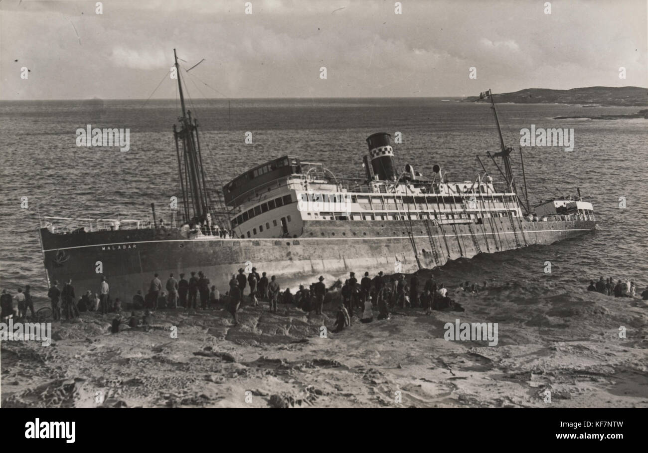 Malabar (ship, 1925) SLV H23668 Stock Photo - Alamy