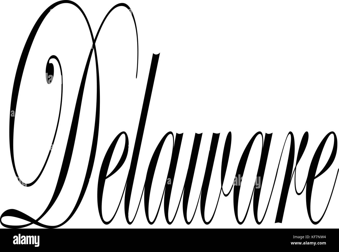 Delaware Text sign illustration on white Background Stock Vector Image ...