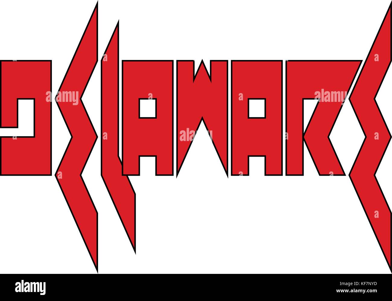 Delaware Text sign illustration on white Background Stock Vector Image ...