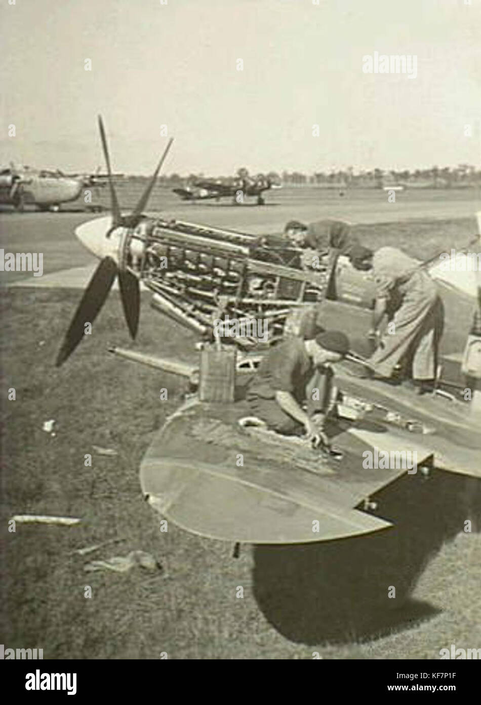 This image, dated 1945, shows the No. 3 Aircraft Depot, possibly ...