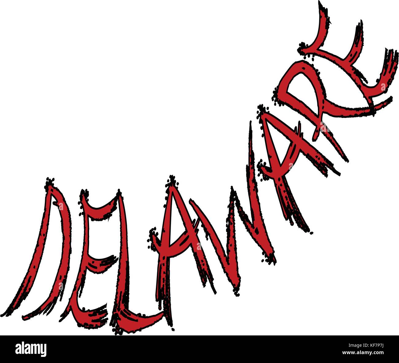 Delaware Text sign illustration on white Background Stock Vector Image ...