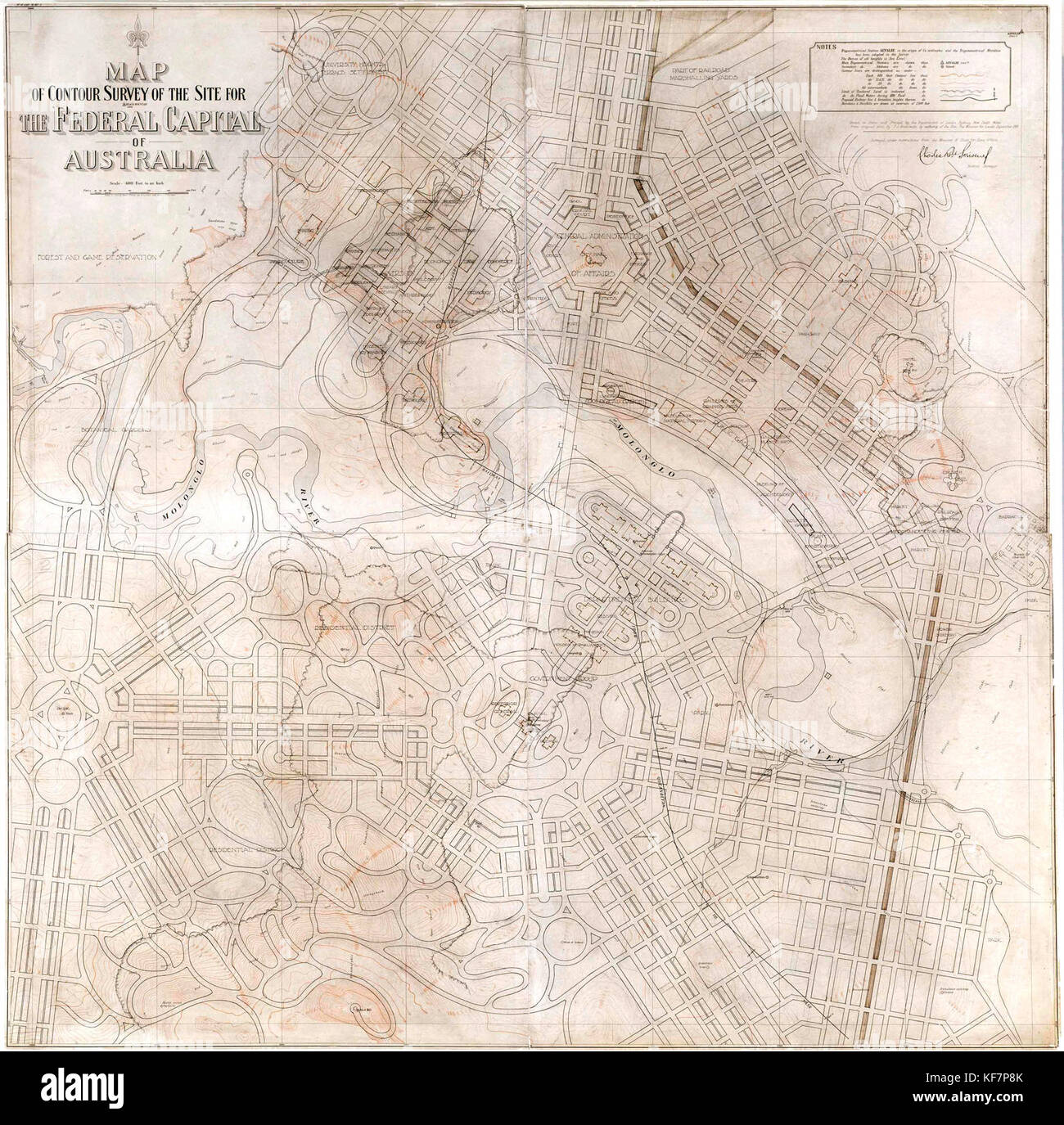 Canberra plan WBG Stock Photo - Alamy