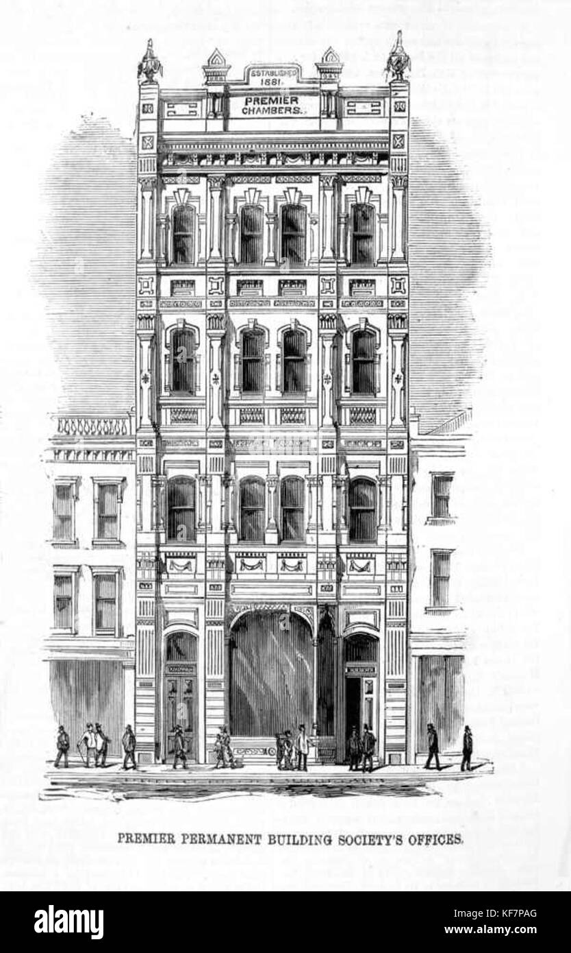 Premier permanent building society 1882 Stock Photo - Alamy