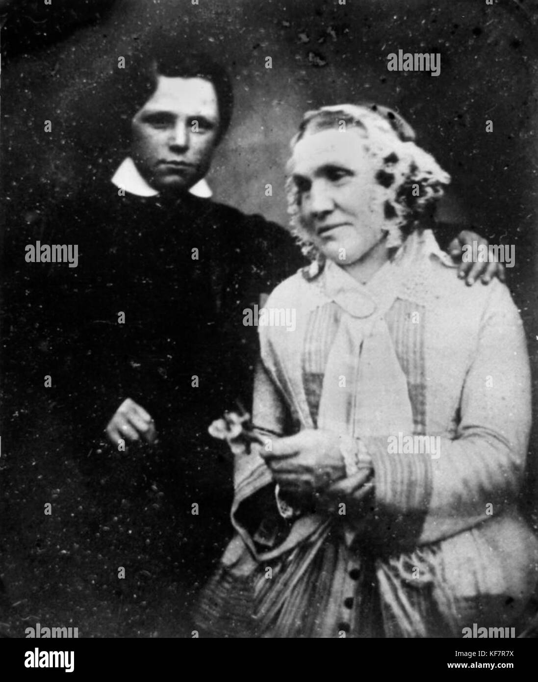 1 125159 Sarah Birkett (nee Brown) with son George Birkett, ca. 1850 ...
