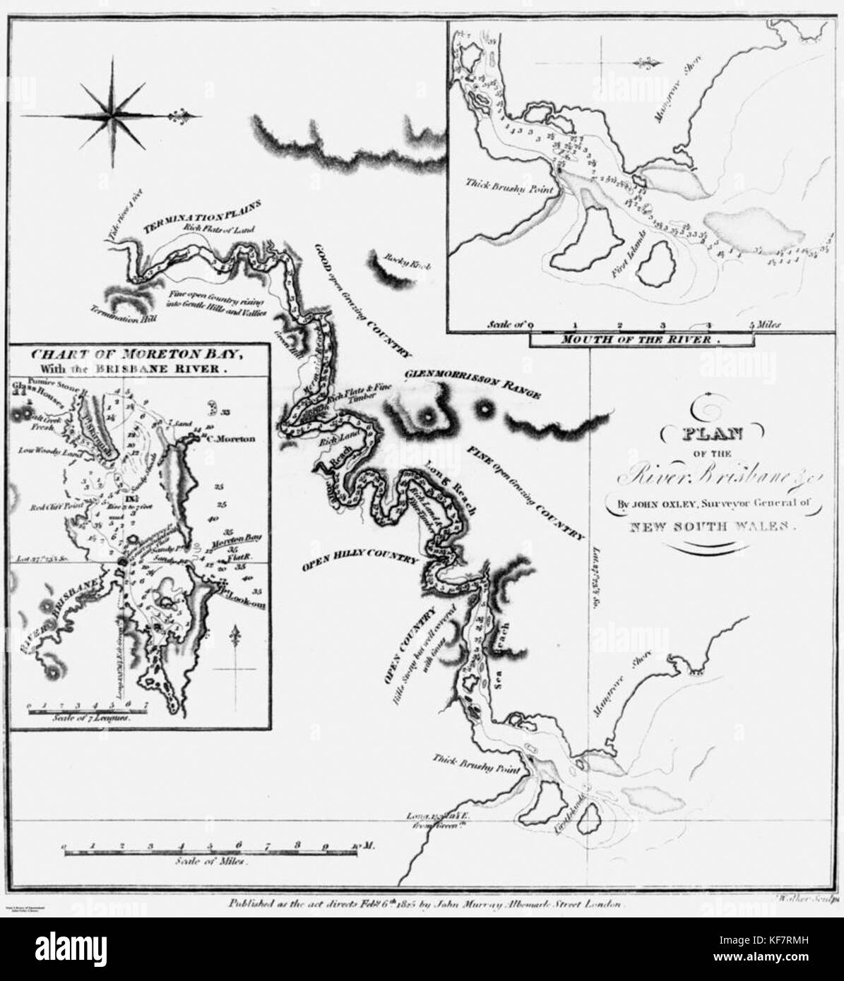 Brisbane river map hi-res stock photography and images - Alamy