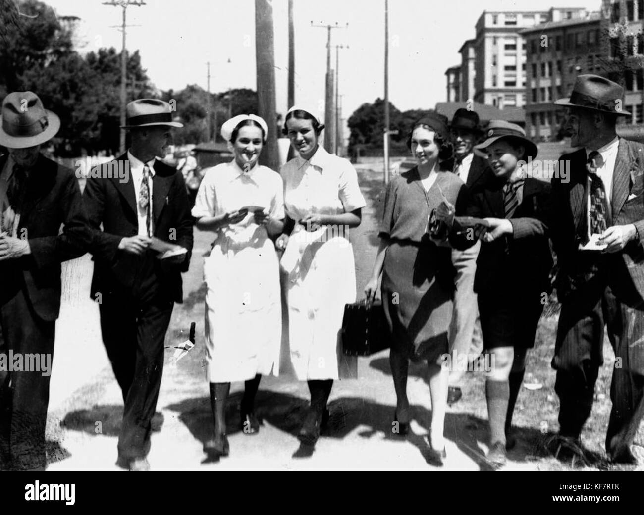 1 125755 Nurses voting at the Queensland State Election, Brisbane, 1938 ...