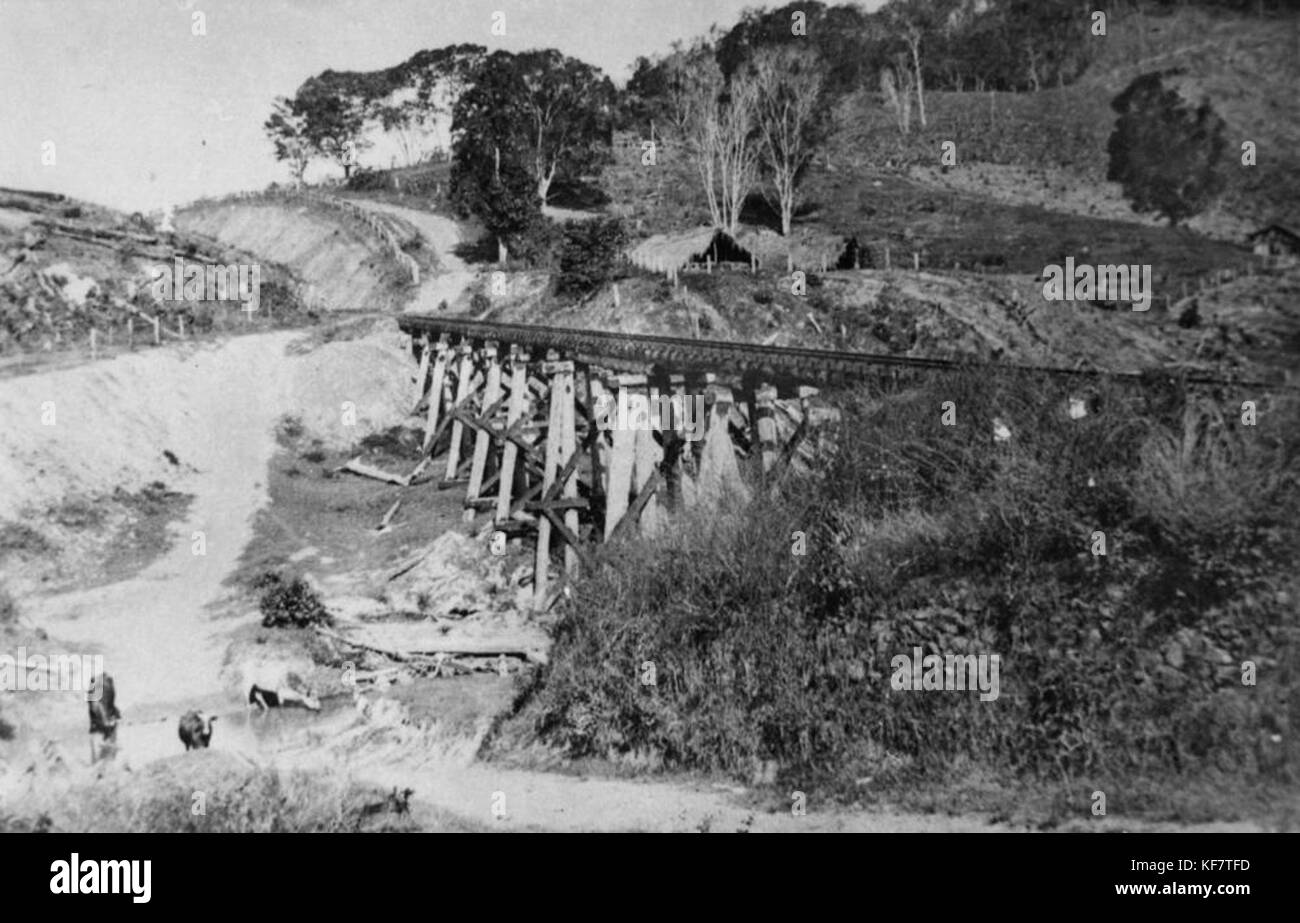 1 125267 Cassowary rail bridge and road, Queensland, ca. 1935 Stock ...