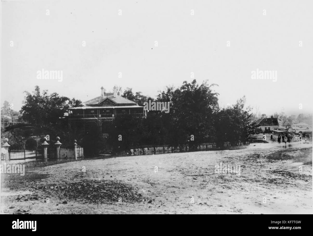 Photograph flooding river road hi-res stock photography and images - Alamy