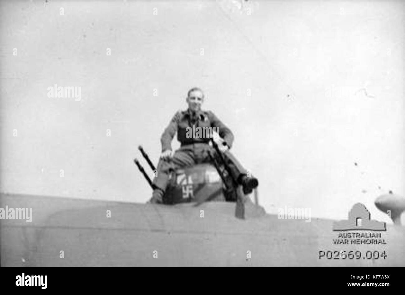 640 Squadron RAF Halifax dorsal gun turret and gunner AWM P02669.004 ...