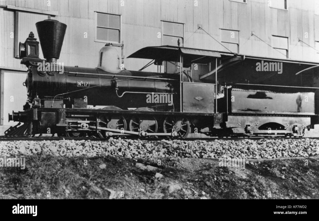 B12 Locomotive no. 17 on display at Roma Street, 1914 Stock Photo - Alamy