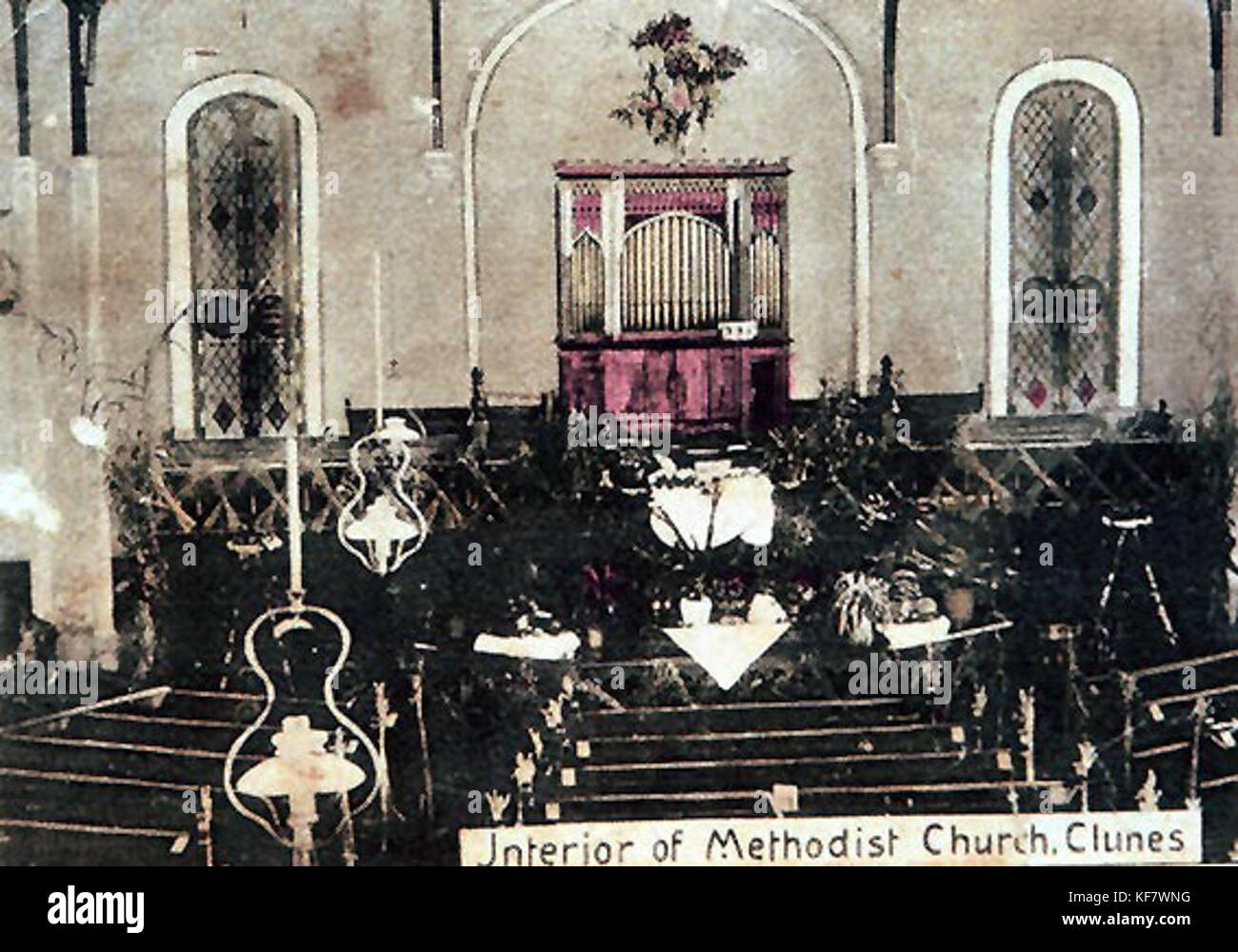 Clunes Methodist Church UCA Stock Photo - Alamy