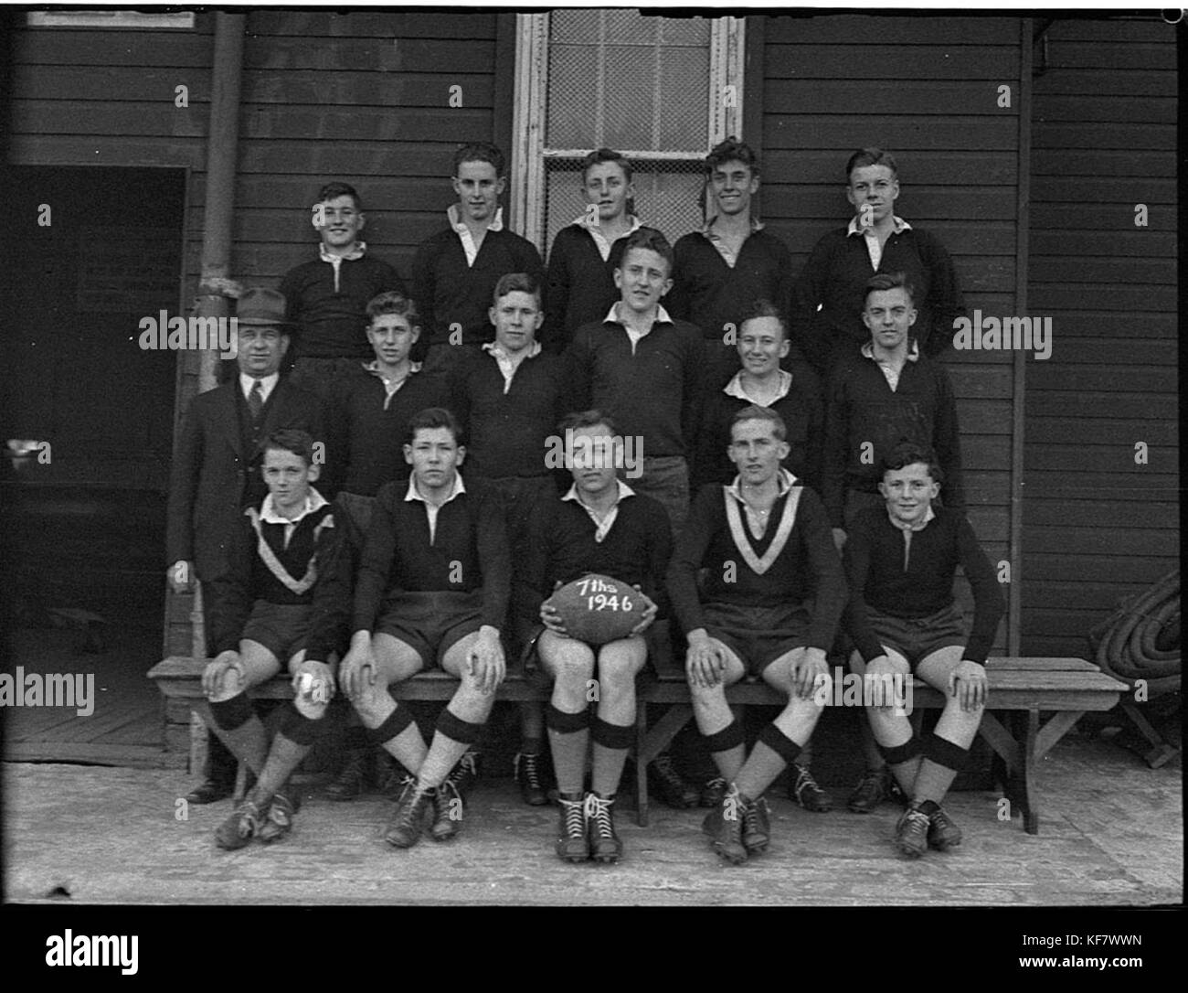 29064 Sydney Grammar School lower school football team Stock Photo - Alamy