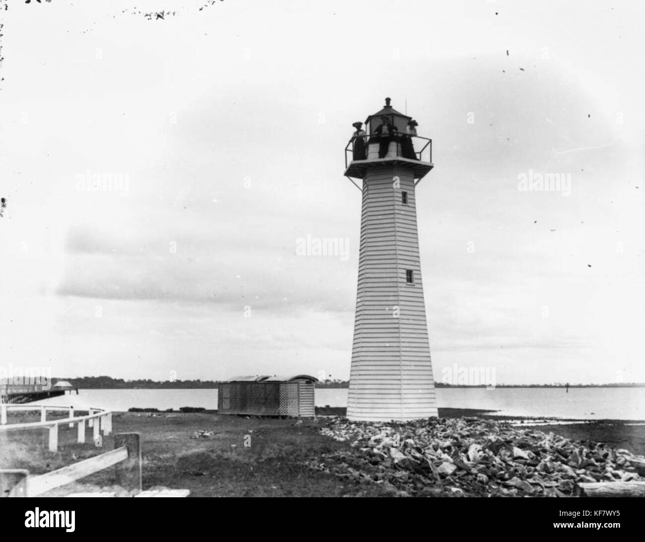 Cleveland Point lighthouse, 1904 Stock Photo - Alamy