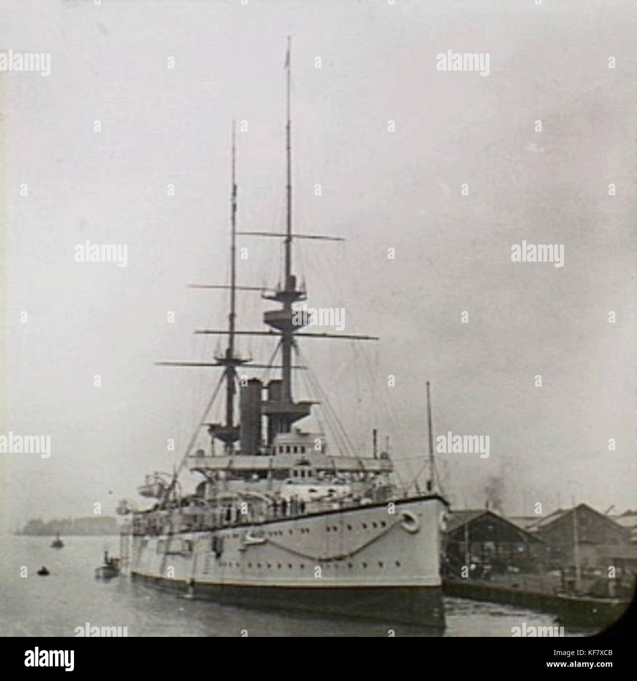 HMS Mars 1900 AWM P02243.007 Stock Photo - Alamy