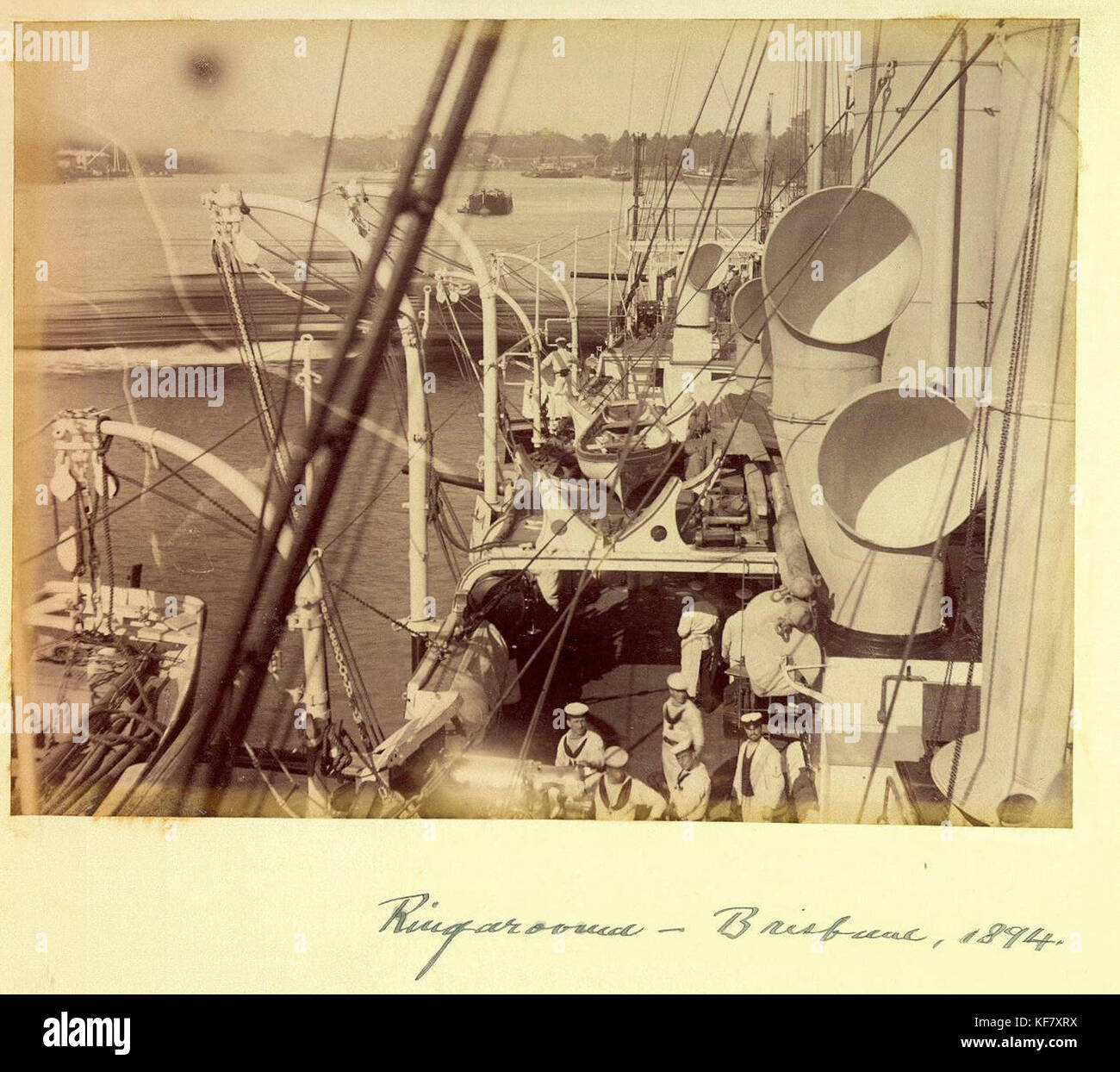 HMS Ringarooma Brisbane 1894 Stock Photo - Alamy