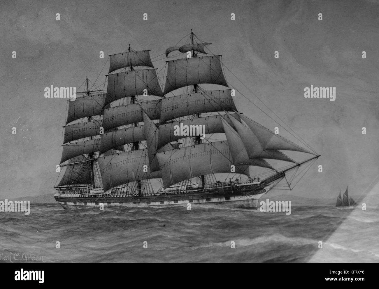 Clipper ship art hi-res stock photography and images - Alamy