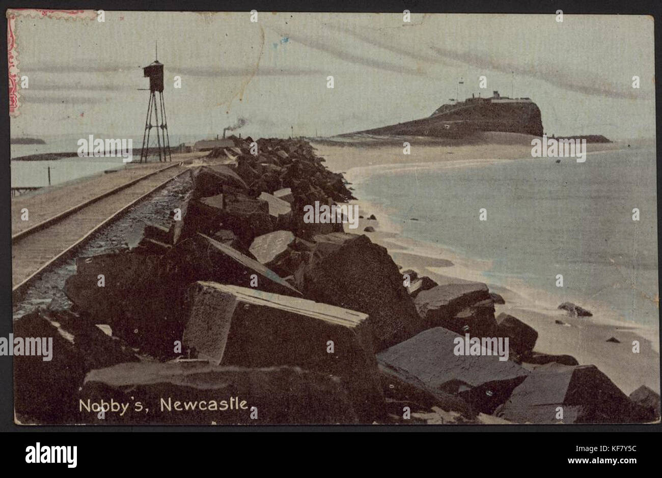 Nobbys, Newcastle, 1909 (8285844351 Stock Photo - Alamy