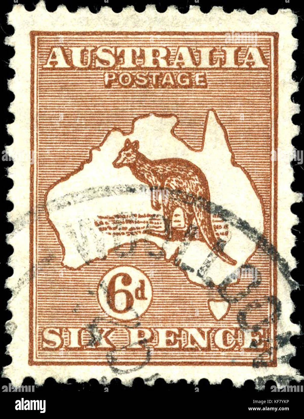 This title refers to a 1929 Australian postage stamp featuring a ...