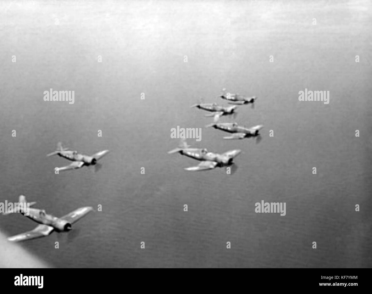 RNZAF Corsairs over Bougainville 1945 Stock Photo - Alamy