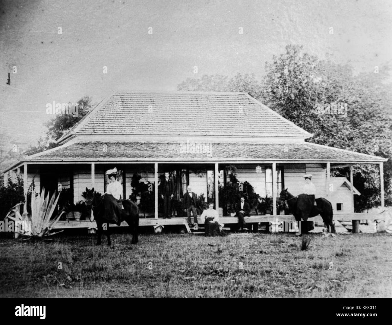 1 132263 Mallet family pictured outside their home at Upper Caboolture ...