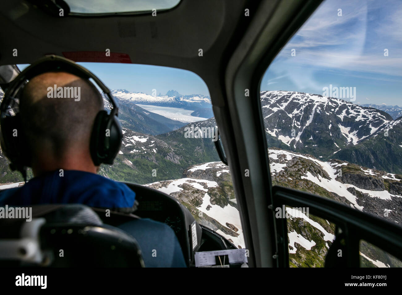 USA, Alaska, Juneau, ariel views of the beautiful Alaskan scenery seen ...