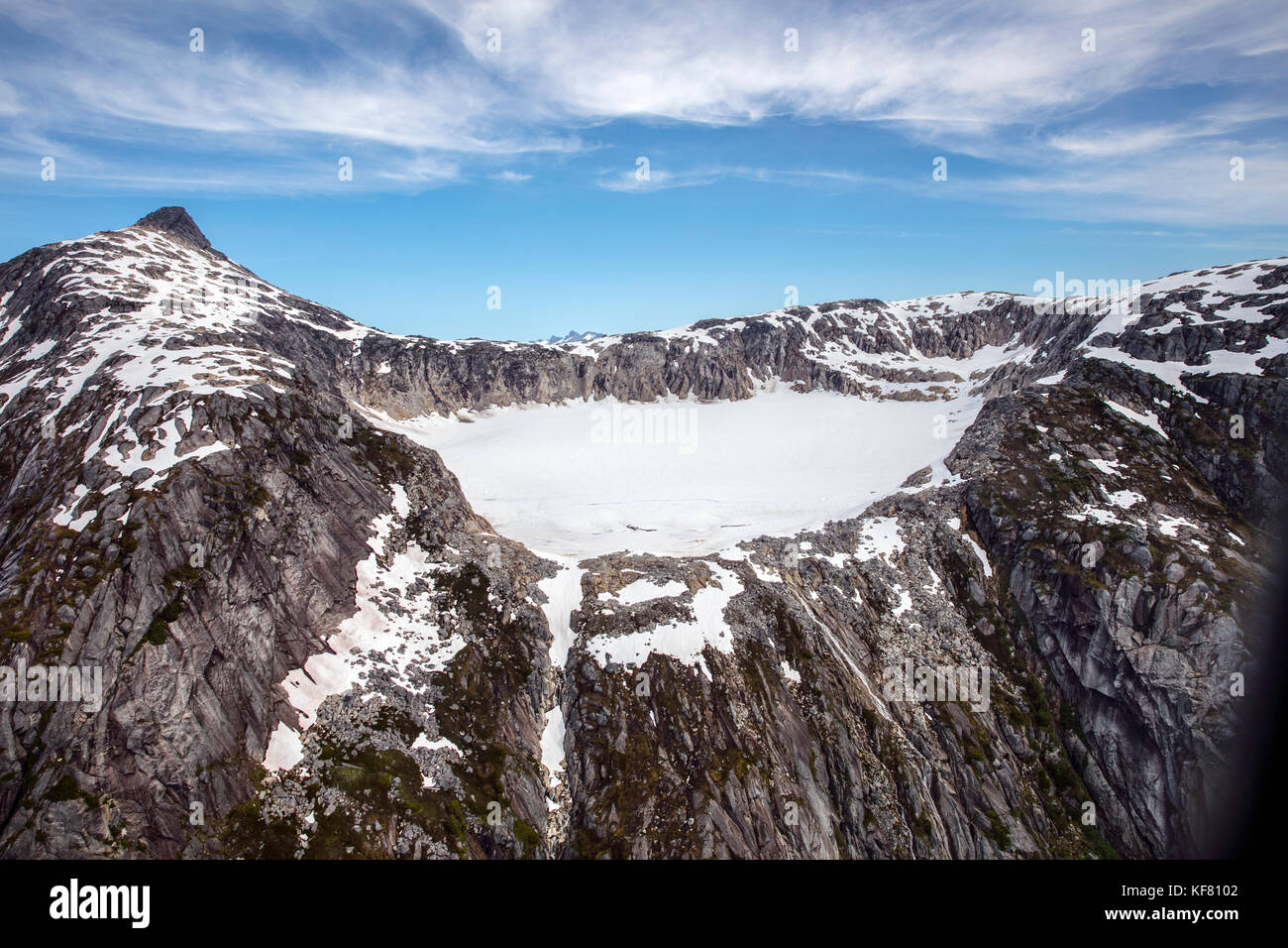 USA, Alaska, Juneau, ariel views of the beautiful Alaskan scenery seen ...