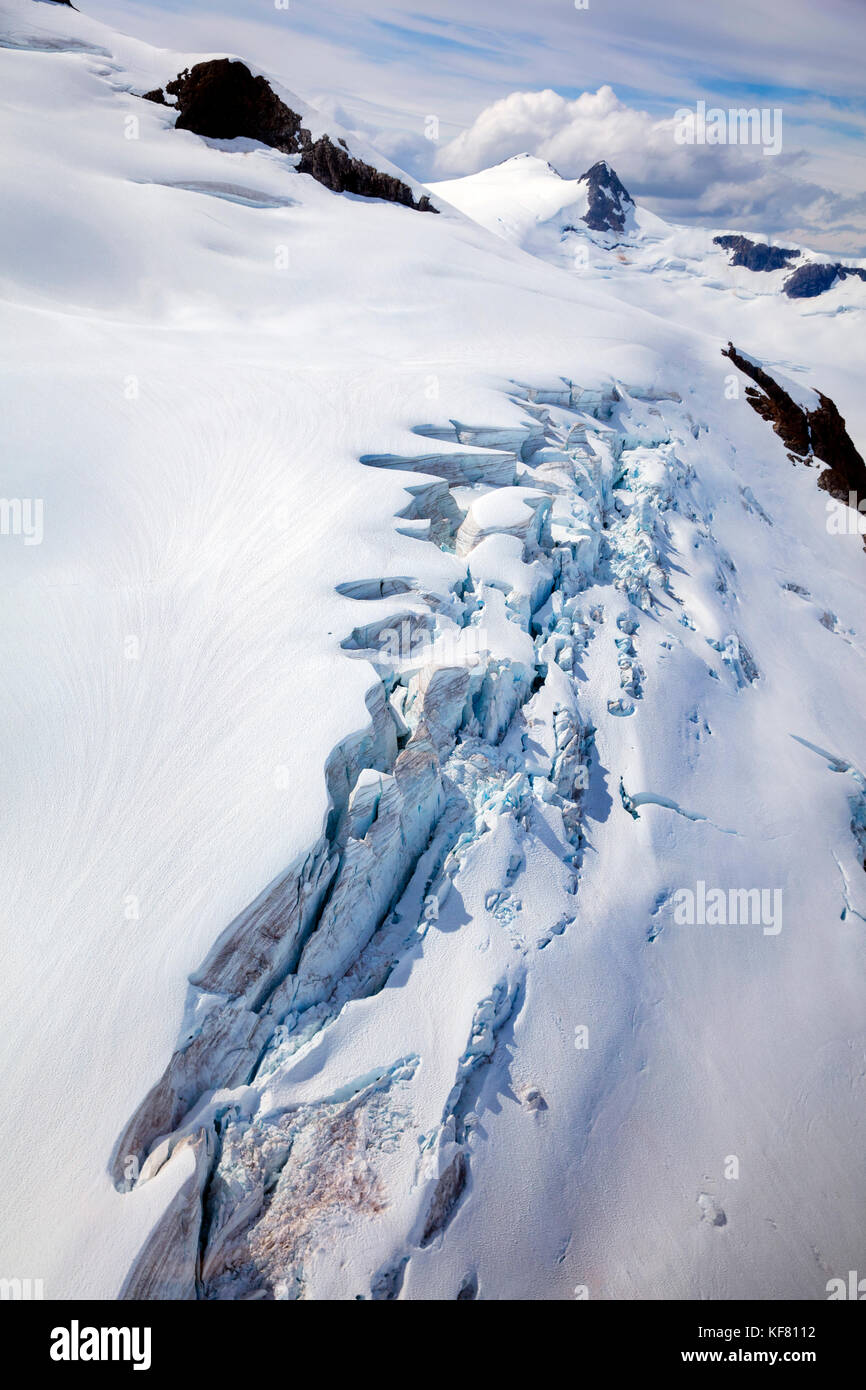 USA, Alaska, Juneau, ariel views of the beautiful Alaskan scenery seen ...