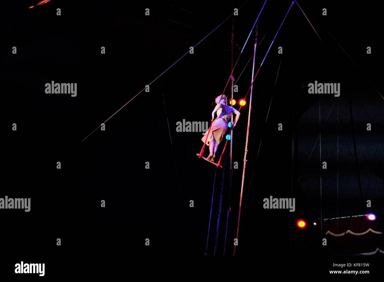 circus trapeze artist Stock Photo - Alamy