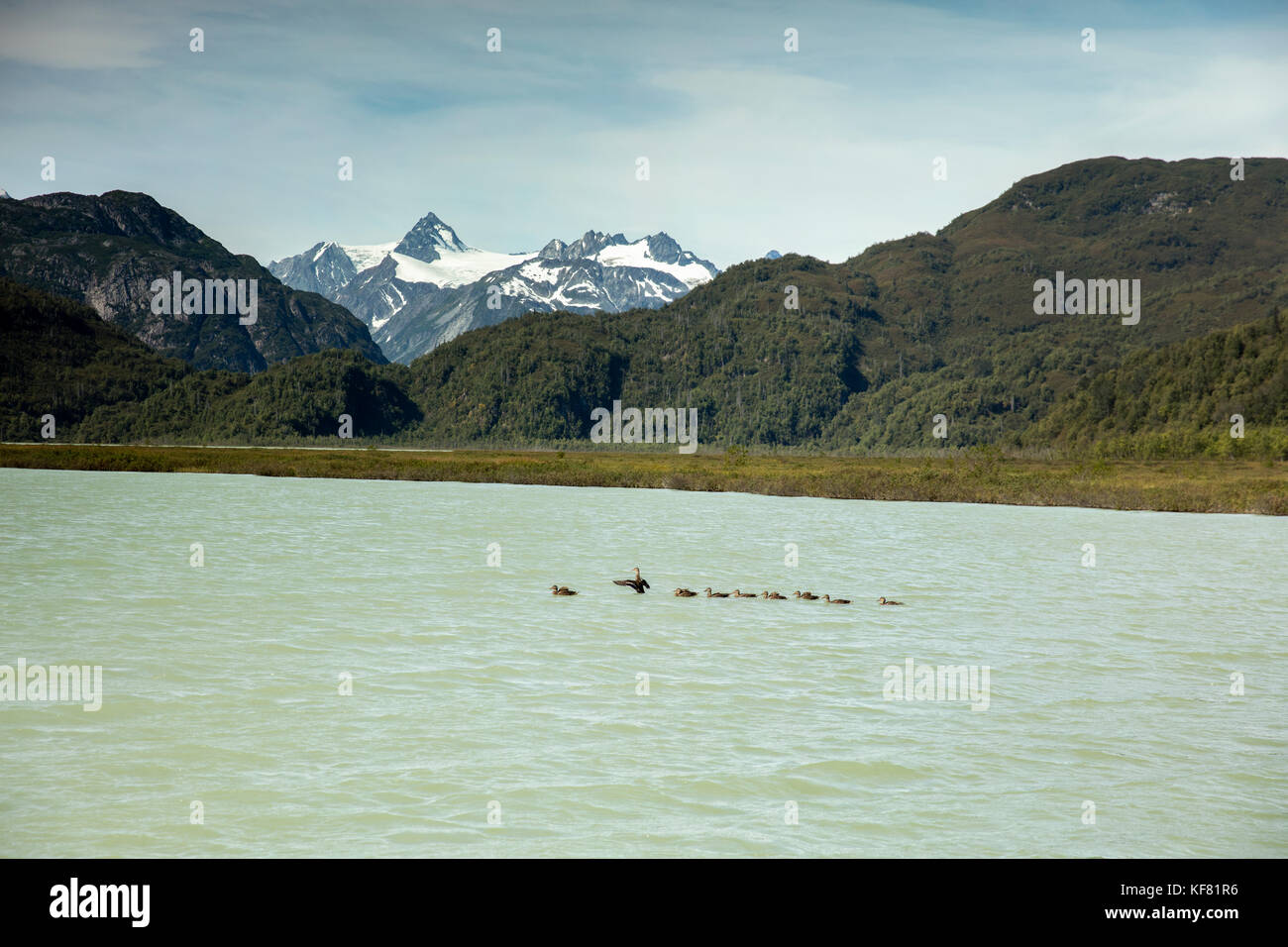 USA, Alaska, Redoubt Bay, Big River Lake, the scenery surrounding ...