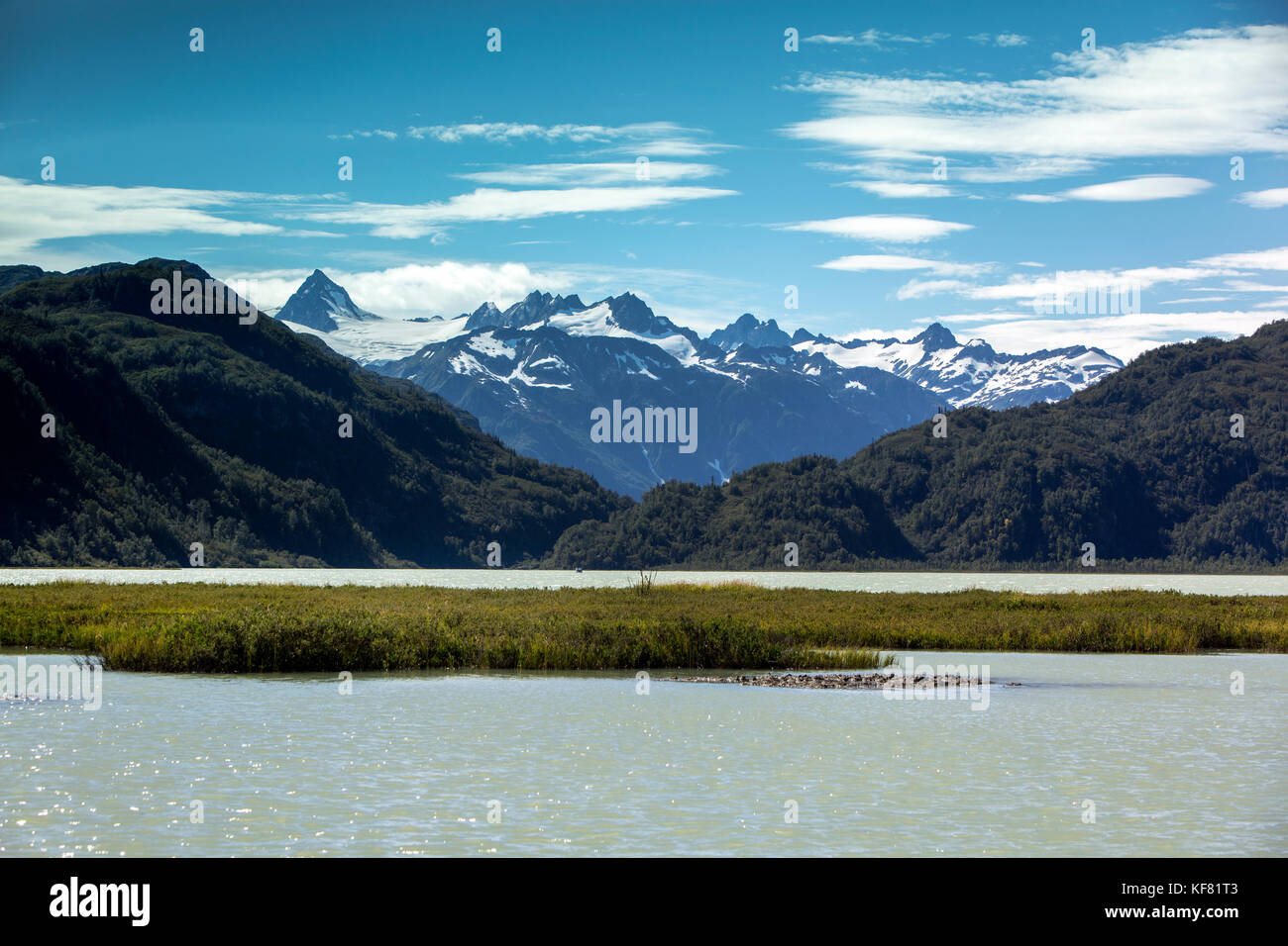 USA, Alaska, Redoubt Bay, Big River Lake, the scenery surrounding ...