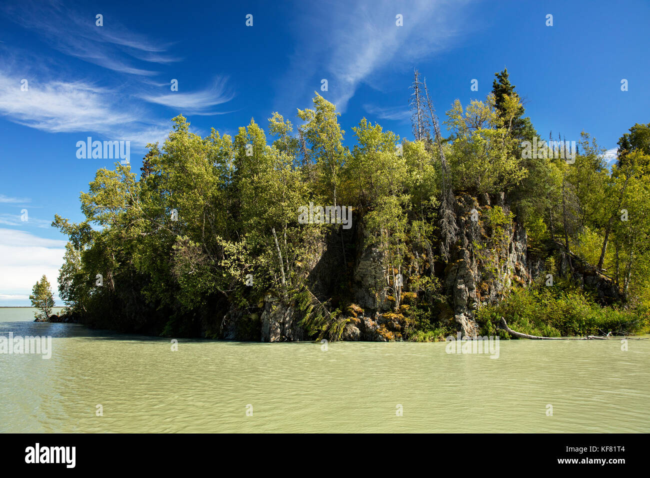 USA, Alaska, Redoubt Bay, Big River Lake, the scenery surrounding ...